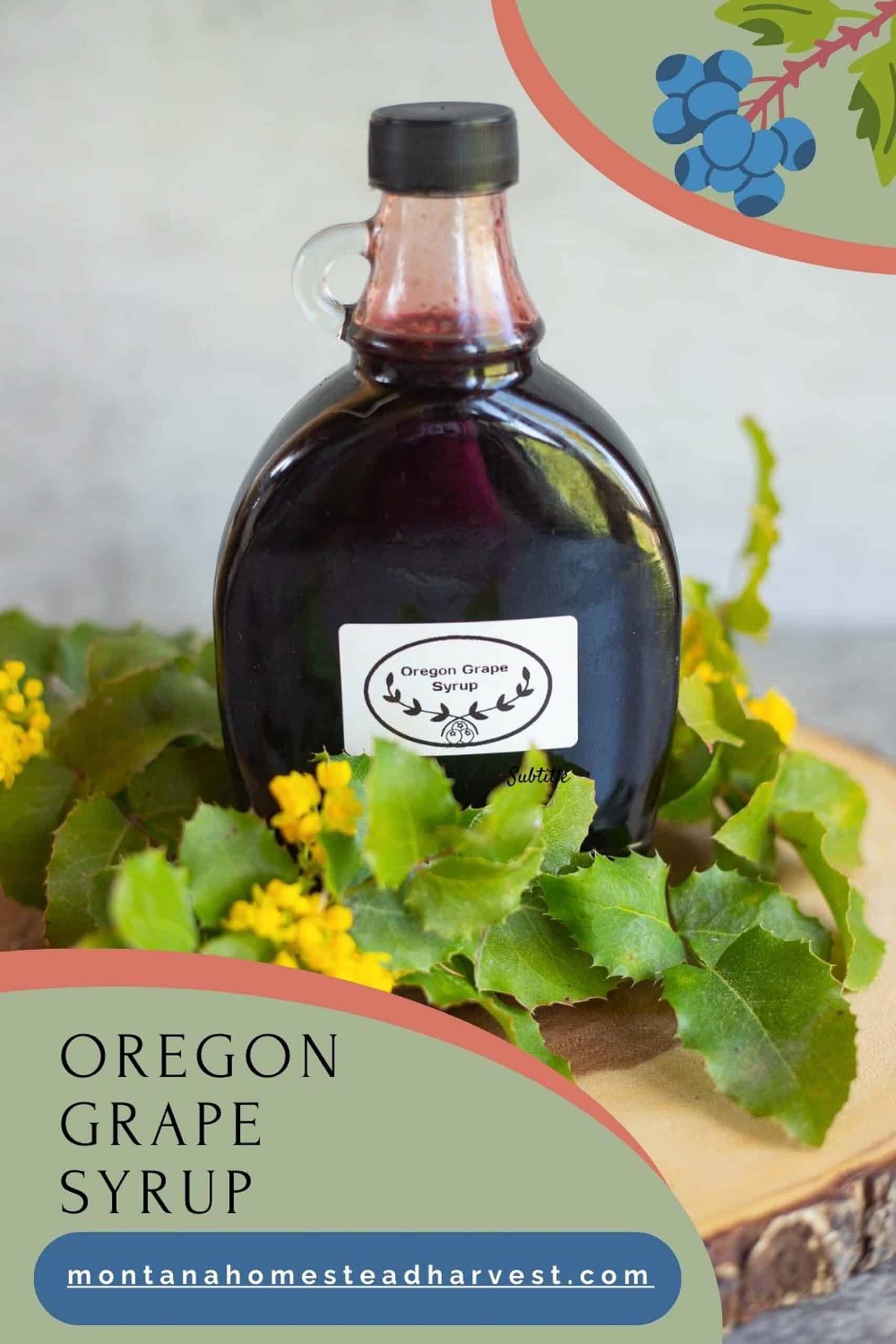 Oregon Grape Syrup Recipe | montanahomesteadharvest.com