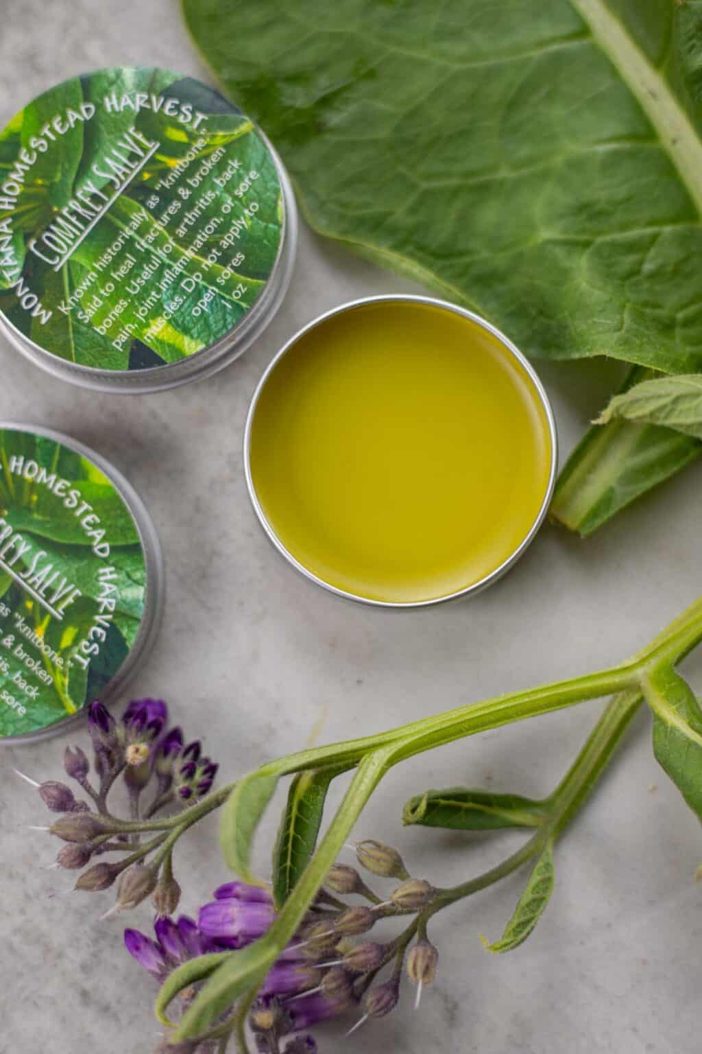 How to Make Comfrey Salve | montanahomesteadharvest.com